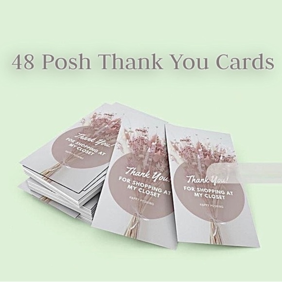 Office | 48pcs Posh Thank You Cards | Poshmark